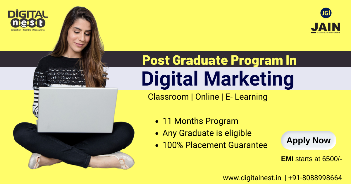 Post Graduate Diploma Program in Digital Marketing -Digitalnest